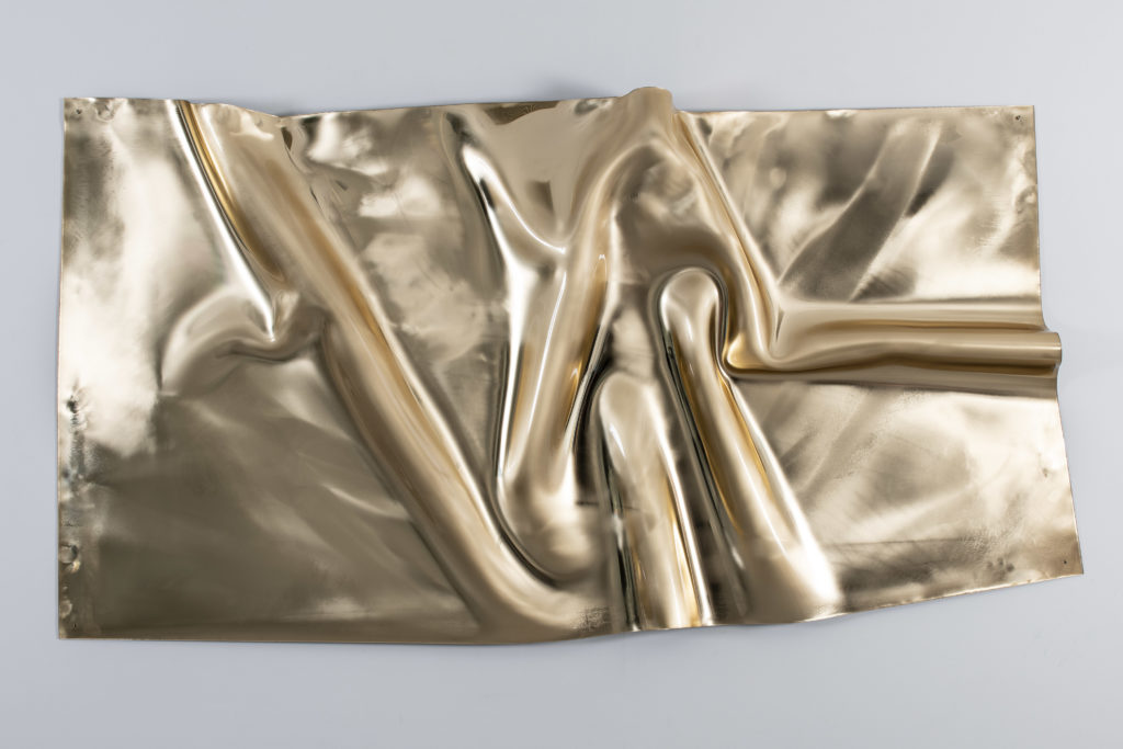 Large Liquid Gold Rectangle Surface Fetish - Anya Pesce